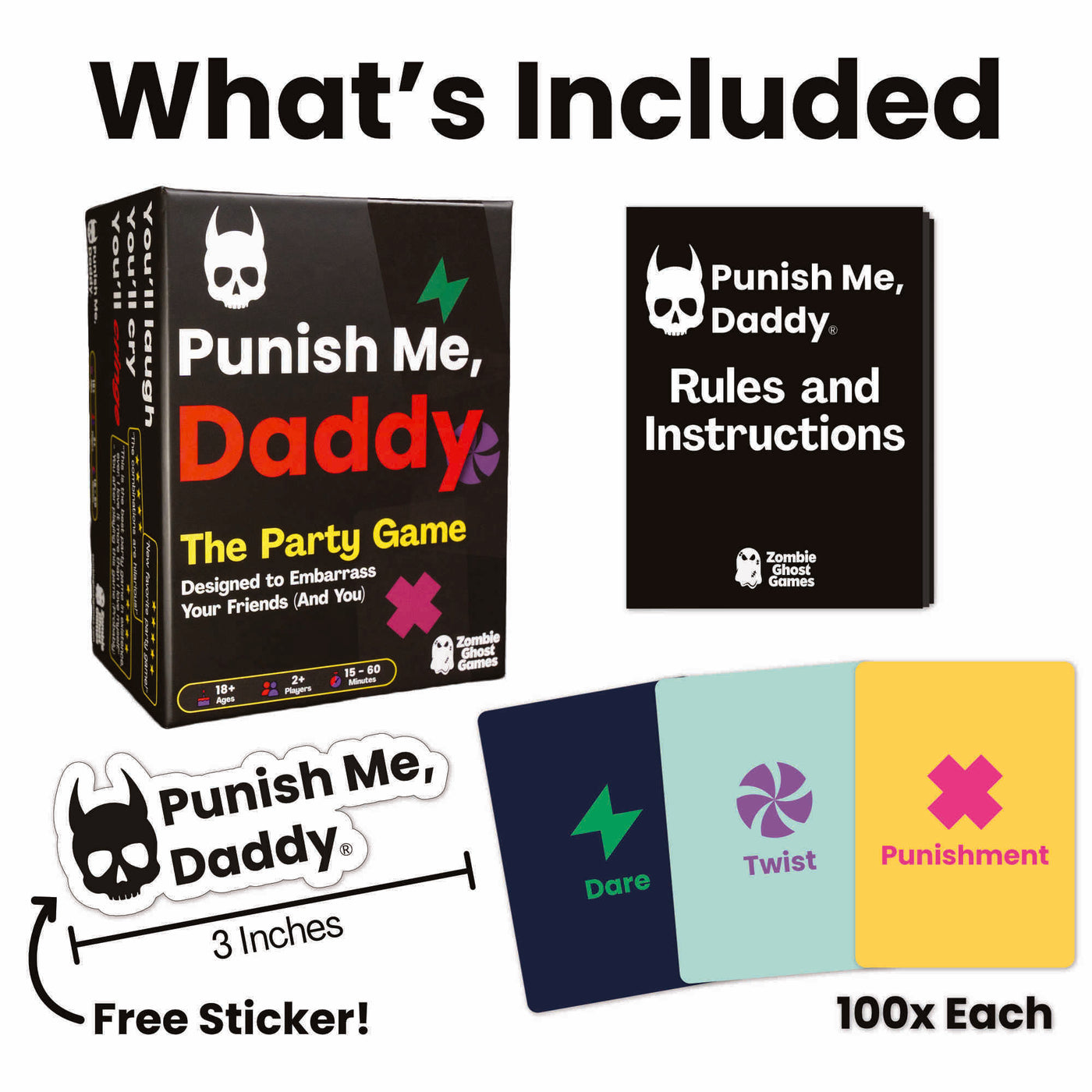 Punish Me Daddy Card Game Zombie Ghost Games